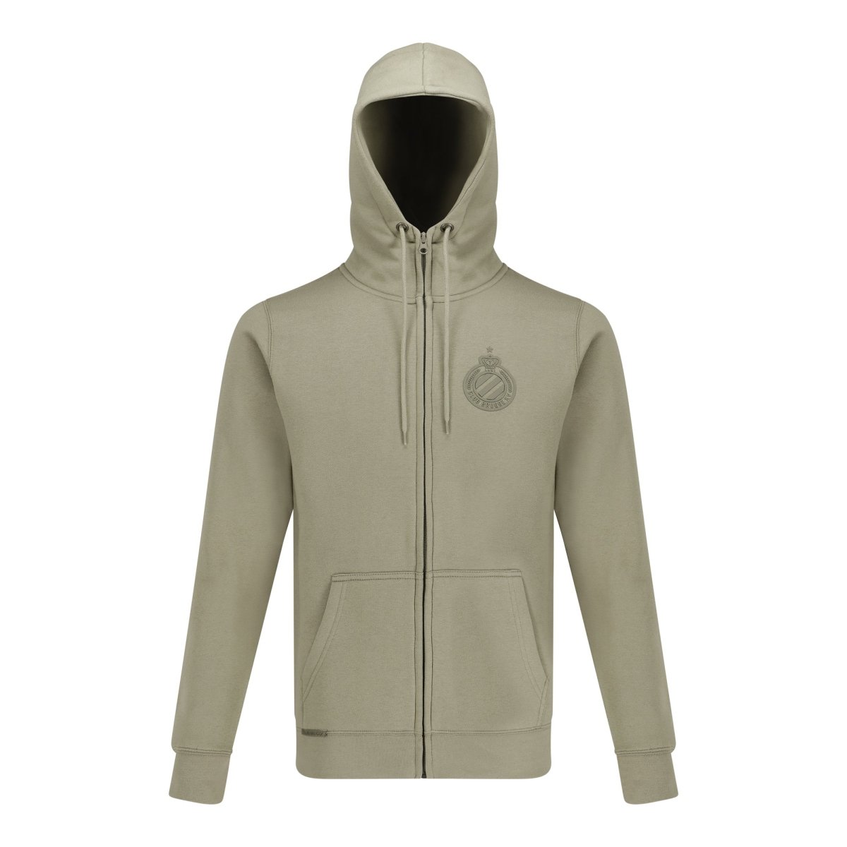 Hoodie Zip Core Khaki Volw. – Club Brugge Shop